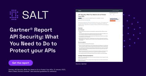 Salt Security On Linkedin Get The Latest Gartner Report On Api Security And Learn The Analysts