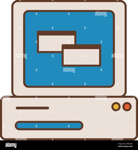 Old Computer Device Technology Stock Vector Image And Art Alamy