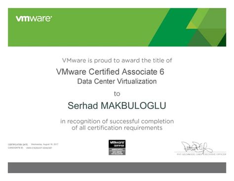 Vca6 Dcv Vmware Certified Associate 6 Data Center Virtualization Certificate Ppt