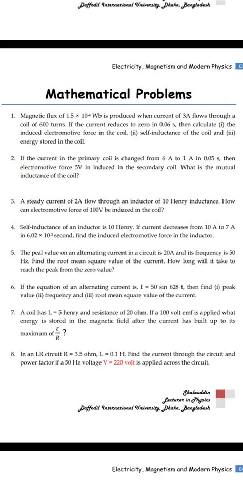 Mathematical Problem Docsity