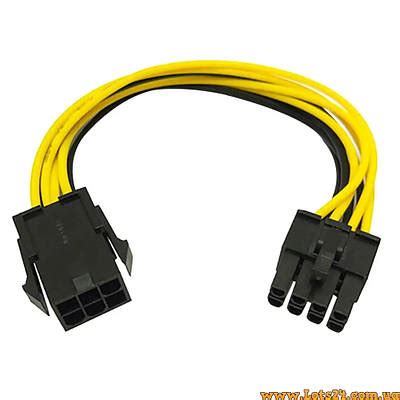 Переходник 6 pin 8 pin | купить недорого на Prom | Украина