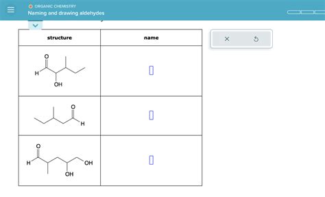 Solved ORGANIC CHEMISTRY Naming And Drawing Aldehydes Chegg Com