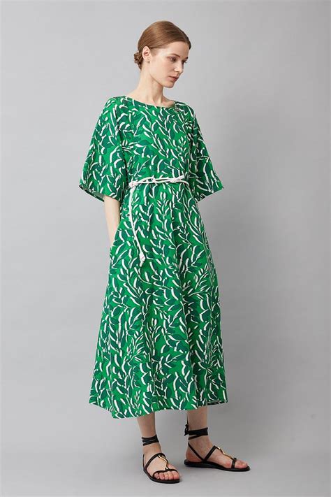 Della Lana델라라나 벨티드 플로럴 원피스 Sivillage 에스아이빌리지