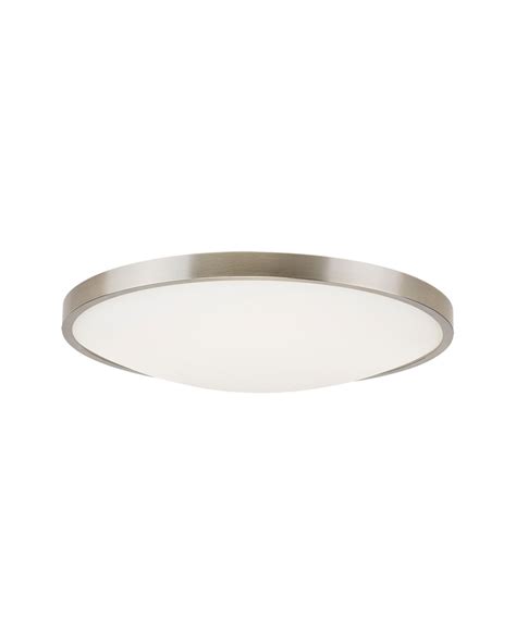 Vance 13 Flush Mount Satin Nickel Newport