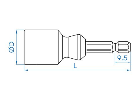 Socket For Threaded Rod 8mm King Tony Tools South Africa