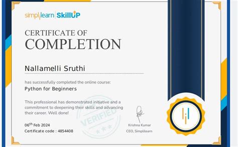 Skillup Simplilearn Nallamelli Sruthi
