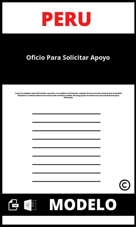 Modelo De Oficio Para Solicitar Apoyo