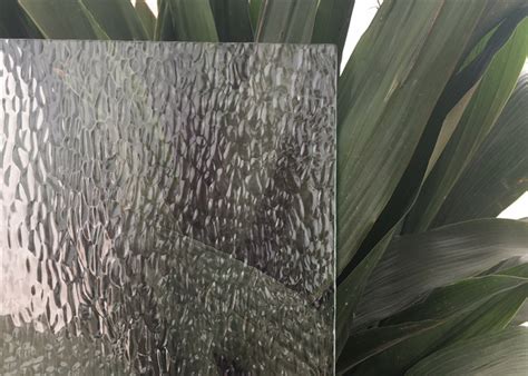 Curve Flat Textured Glass Sheets Obscure Frosted Patterned Glass