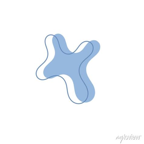 Aesthetic Blob With Line Art Blob Clipart Blob Png Abstract • Wall Stickers Form Style Flat