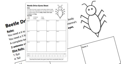 Free Beetle Drive Sheets Beetle
