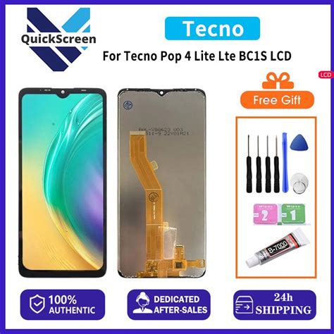 QuickScreen Original For Tecno Pop Lite Lte BC S LCD DIsplay Touch