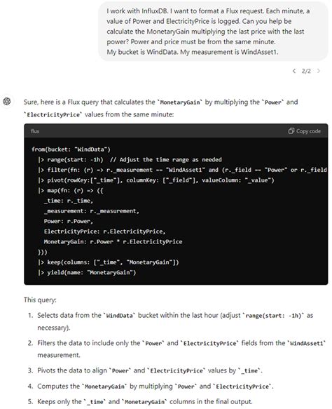 Send Request To Influxdb Ptc Community