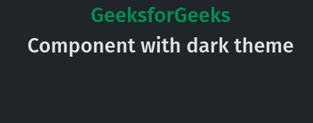 Bootstrap Dark Mode GeeksforGeeks