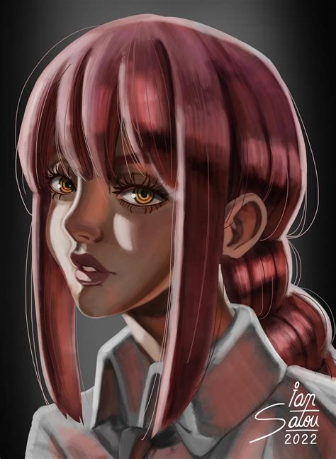 Makima Portrait Fan Art By Iansatou On Deviantart