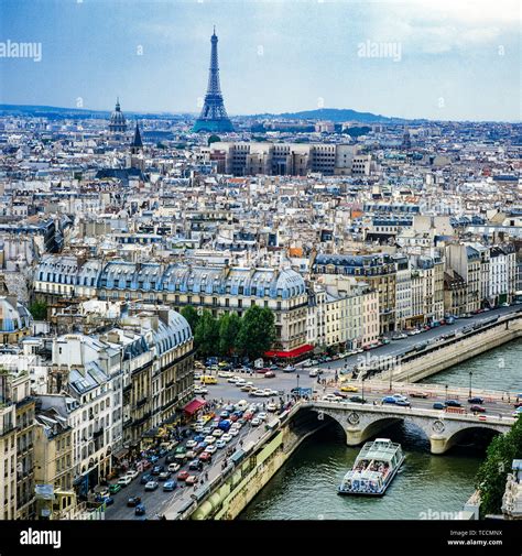Overview Of The City From Notre Dame De Paris Cathedral Sightseeing