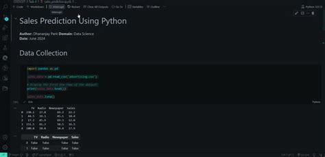 Dhananjay Pant On Linkedin Datascience Machinelearning Salesprediction Python