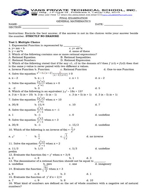 Finals Examination Pdf Function Mathematics Time Complexity