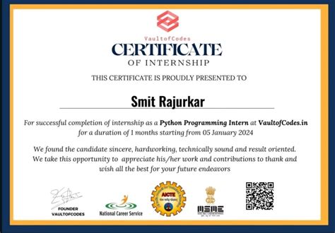 Python Programming Internship Certificatecompletion Smit Rajurkar