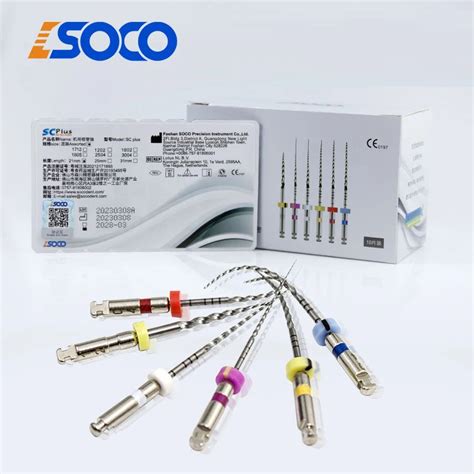 Soco Plus Heat Activated Niti Machine Files For Dental Materials 21mm Or 25mm