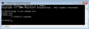 Merge CSV Files Or TXT Files In A Folder Using Excel Or CMD