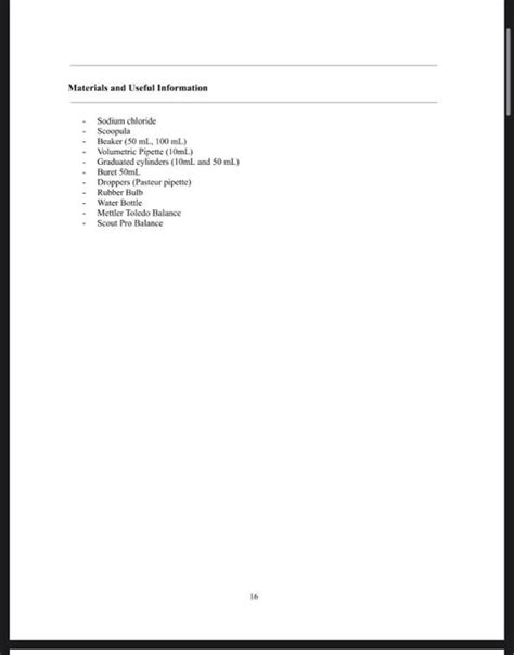 This Is A Chemistry Lab Please Read The Lab Papers