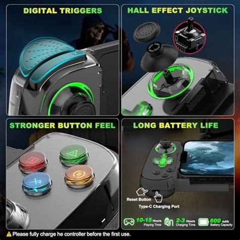 Joso Mobile Game Controller For Iphone Android Pc Switch Ps4 Ps3 Wireless Gamepad Joystick With