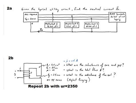 Solved 2a Given The Typical Utility Circuit Find The