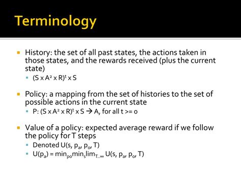 Ppt R Max A General Polynomial Time Algorithm For Near Optimal Reinforcement Learning