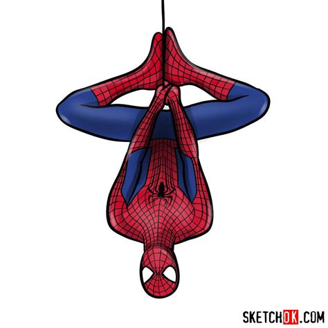 How To Draw Spider Man Comic Books Style Sketchok Easy Drawing Guides