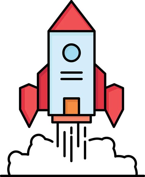 Rocket Spaceship Startup Launch Game Flat Color Icon Vector 13139870 Vector Art At Vecteezy