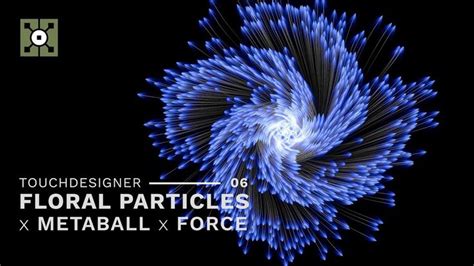 Touchdesigner Floral Particles X Metaball X Force Tutorial Editing Pictures X Force Tutorial