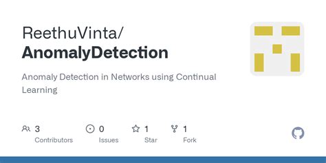 GitHub ReethuVinta AnomalyDetection Anomaly Detection In Networks Using Continual Learning