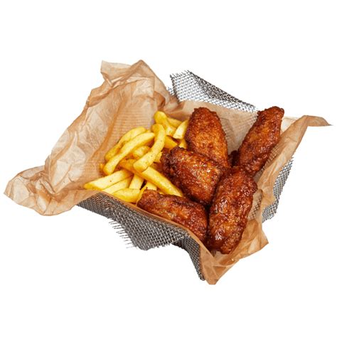 Крылья куриные с картофелем