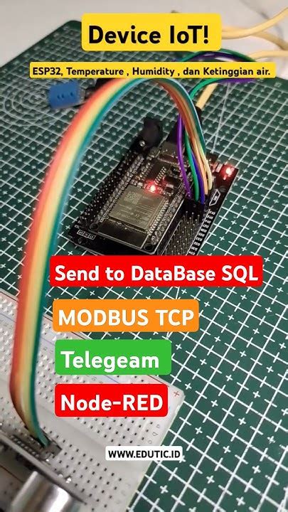 Esp Modbus Tcp Send Data To Telegram And Database Sql With Node Red Youtube