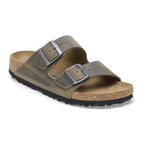 Arizona Natural Leather Oiled Faded Khaki Birkenstock