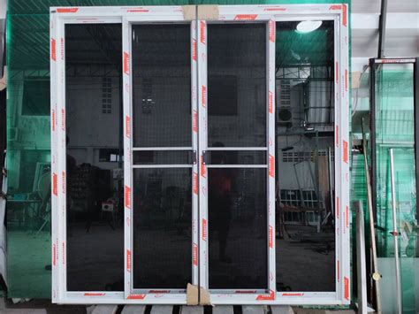 ยอดขายอันดับ1200x200ประตูบานเลื่อนอลูมิเนียมแบ่ง4ช่องหนา1มิลกระจก5มิลแข็งแรงสวยเสริมเหล็กวงกบค่า