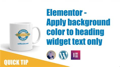 Elementor Apply Background Color To Heading Widget Text Only Youtube