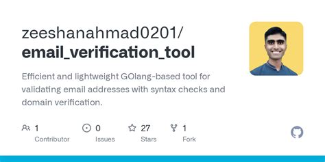 github zeeshanahmad0201 email verification tool efficient and