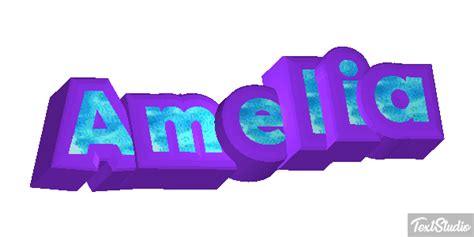 Amelia Name Animated  Logo Designs