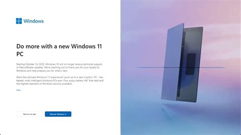 Windows 10 End Of Support Message Youtube