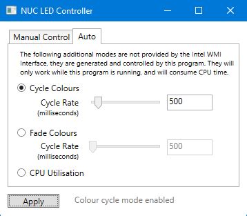 GitHub Jamesbarnett91 Intel Nuc Led Controller GUI Tool To Control The Front Panel LED Ring