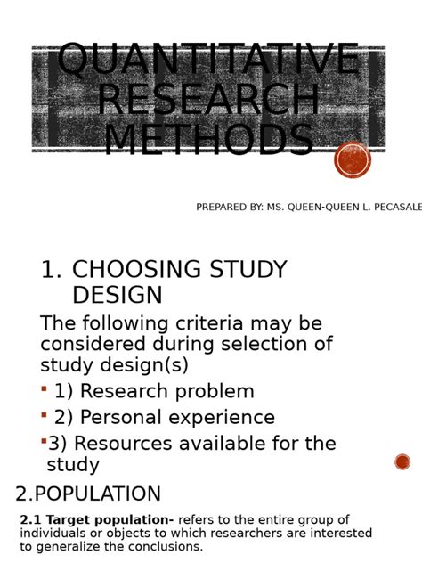 Quantitative Research Methods Pdf Sampling Statistics Questionnaire
