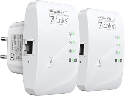 7links WiFi Repeater 2er Set Mini WLAN Repeater Mit WPS Taste 300