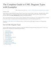 The Complete Guide To UML Diagram Types Pdf The Complete Guide To UML Diagram Types With