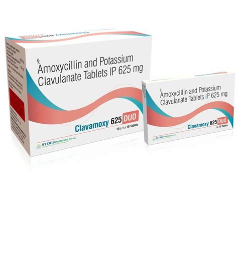 Clavamoxy 625 Duo Amoxycillin 500mg Clavulanic Acid 125mg Tablets