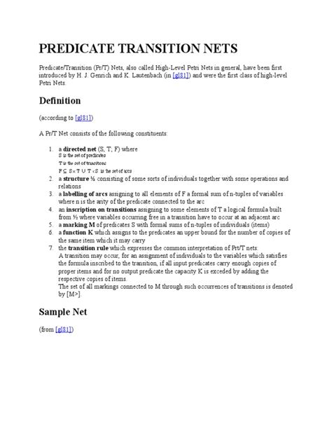 transition nets download free pdf first order logic phrase