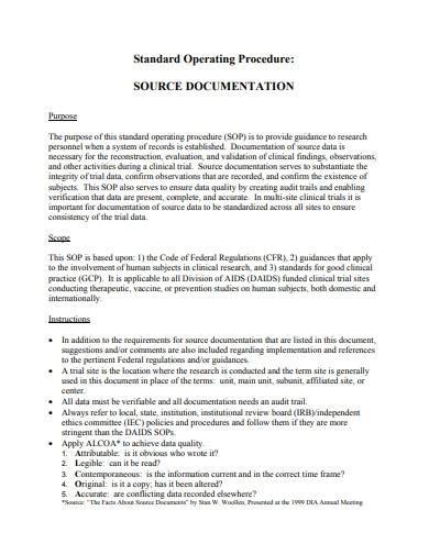 Free 10 Procedure Documentation Samples And Templates In Pdf Ms Word