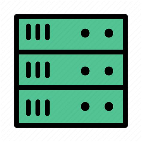 Database Datacenter Hosting Server Storage Icon