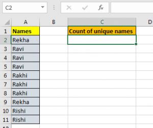 How To Count Values That Appear Only Once In List In Excel
