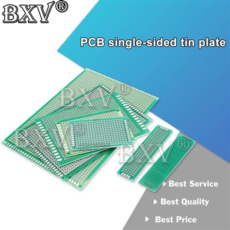 5 7 Pcb 5x7 Pcb Single Sided Tin Plate Experiment Board 2 8mm 3x7 4x6 5x5 5x7 6x8 7x9 7x10 8 12